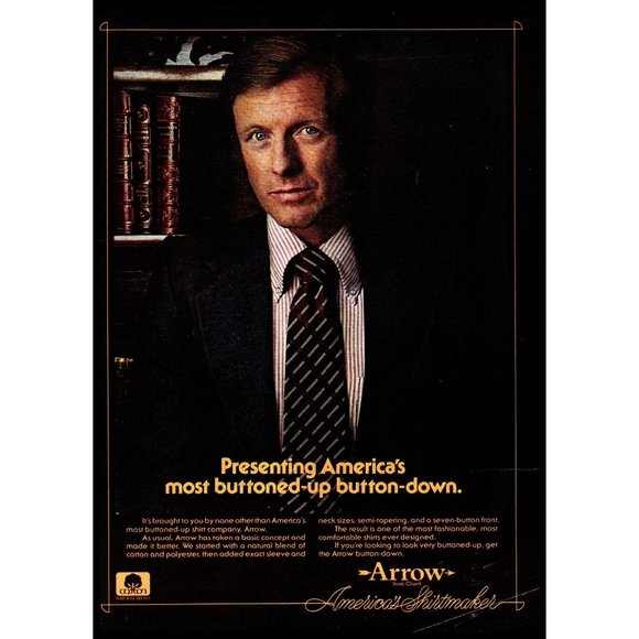 Arrow | Art | 978 Arrow Mens Dress Shirt Vintage Print Ad Business Man ...